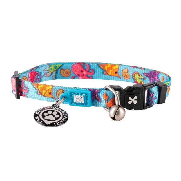 Max Molly Smart ID Cat Collar Blue Ocean - Blue Ocean