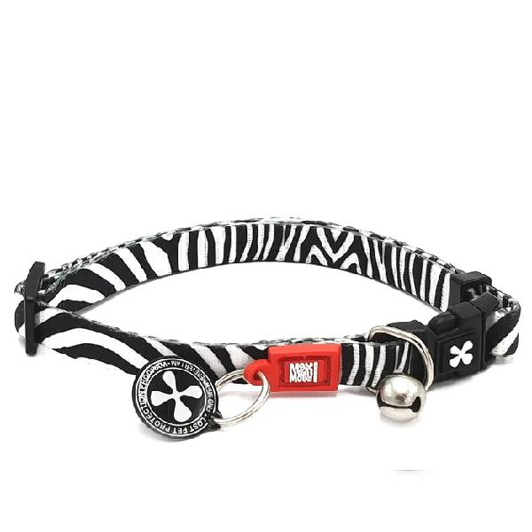 Max Molly Smart ID Cat Collar Zebra - Zebra