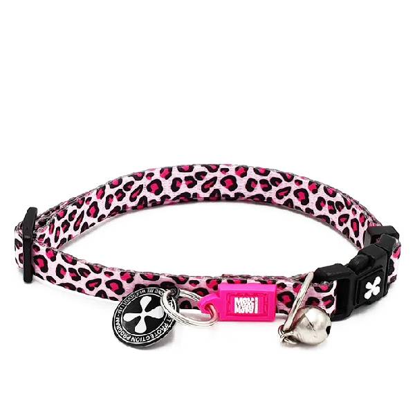 Max Molly Smart ID Cat Collar Leopard Pink - Leopard Pink