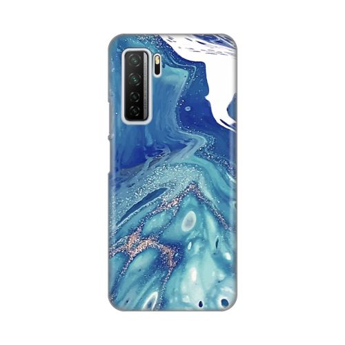 Silikonska futrola - maska print za Huawei P40 Lite Blue Marble