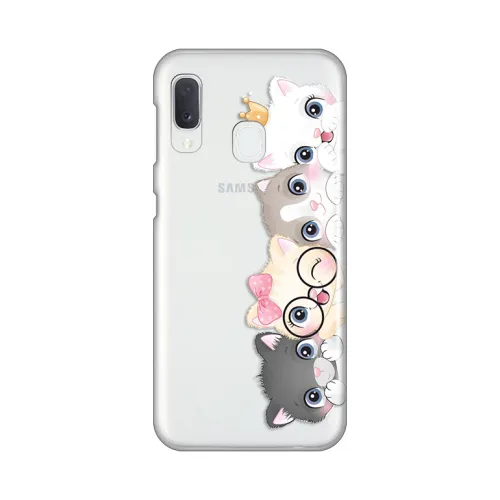 Silikonska futrola - maska print Skin za Samsung A202 Galaxy A20E Cats