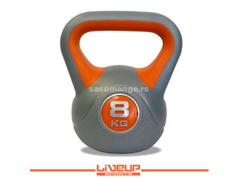 LiveUp Kettlebell (Rusko zvono) 8 kg plastični - LS2047