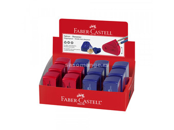 Rezač Faber Castell Sleeve dupli malina/plavi (1/12) 182701