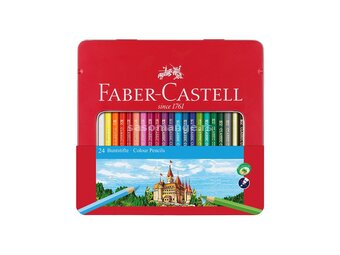Drvene bojice Faber Castell Vitez 1/24 metalna kutija 115824