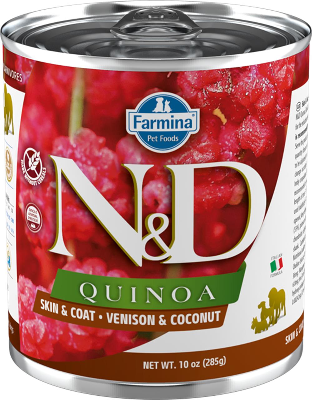 N&D CAN DOG QUINOA VENISON&COCONUT 285G