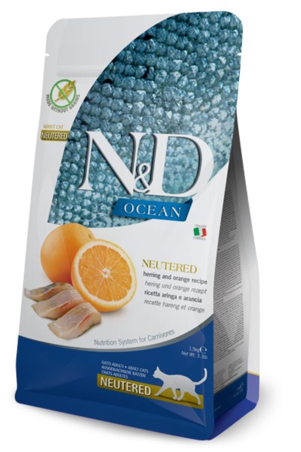 N&D Ocean Cat Neutered Herring&Orange