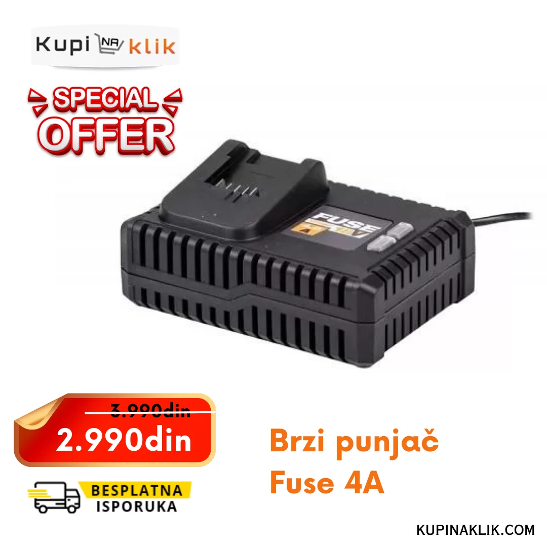 Brzi punjač Fuse 4A
Brzi punjač Fuse 4A