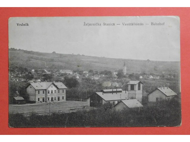 Vrdnik 1915 - Željeznička stanica - cenzura