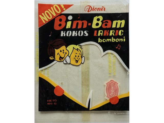 Bombone Bim Bam kokos Lakric  Pionir