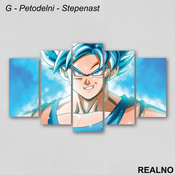 PLAVI GOKU - DRAGON BALL - SLIKA NA PLATNU - KANVAS