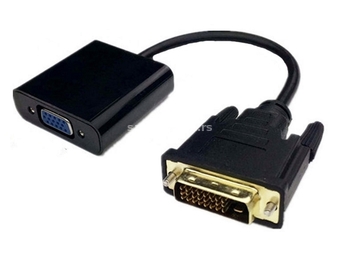 Adapter DVI-D (M) - VGA (F) crni