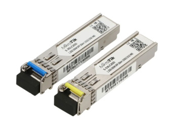 MikroTik S-3553LC20D pair of SFP modules (1.25G SM 20km T1310nm/R1550nm) + (1.25G SM 20km T1550nm...