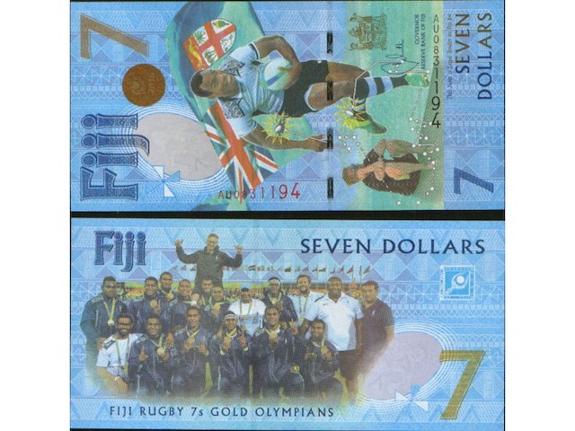 Fiji 7 Dollars 2017. UNC.