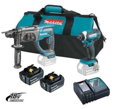 MAKITA SET LXT ALATA 2 DHR202Z, DTD152Z, DC18RC BL1830B, BL1850B 18V