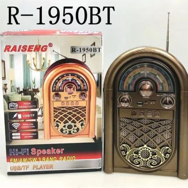 Retro prenosni radio – bluetooth TF USB – R-1950BT