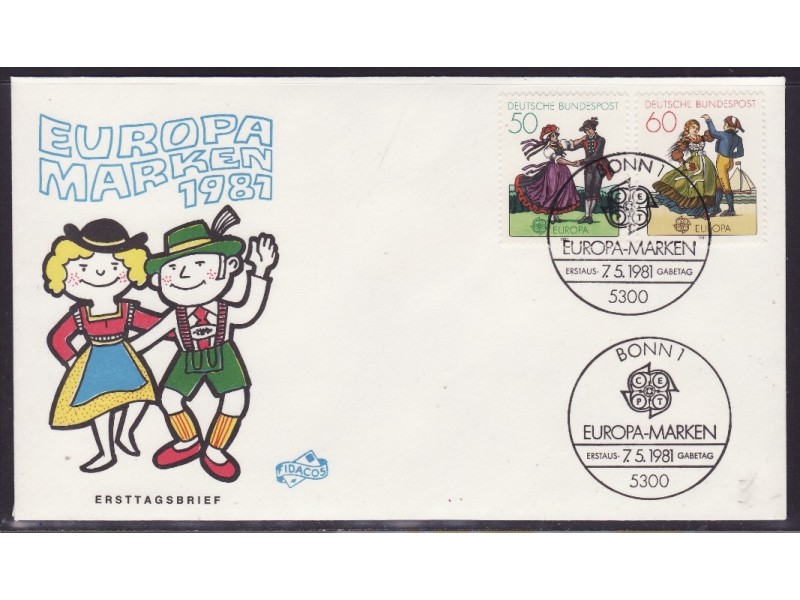 Nemačka - FDC Evropa 1981.