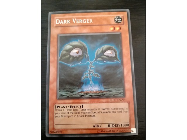 Yu-GI-OH!- Dark Verger  (Rare)