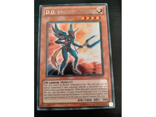 Yu-GI-OH!- D.D. Unicorn Knight  (Rare)