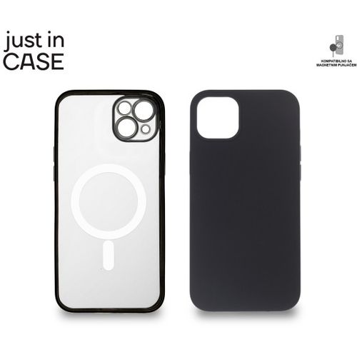 2u1 Extra case MAG MIX PLUS paket CRNI za iPhone 14 Plus
