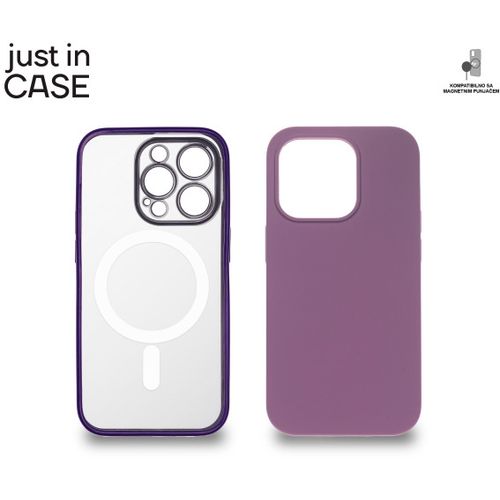 2u1 Extra case MAG MIX PLUS paket LjUBIČASTI za iPhone 14 Pro