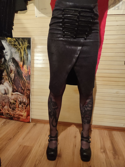 Punkrave pencil skirt