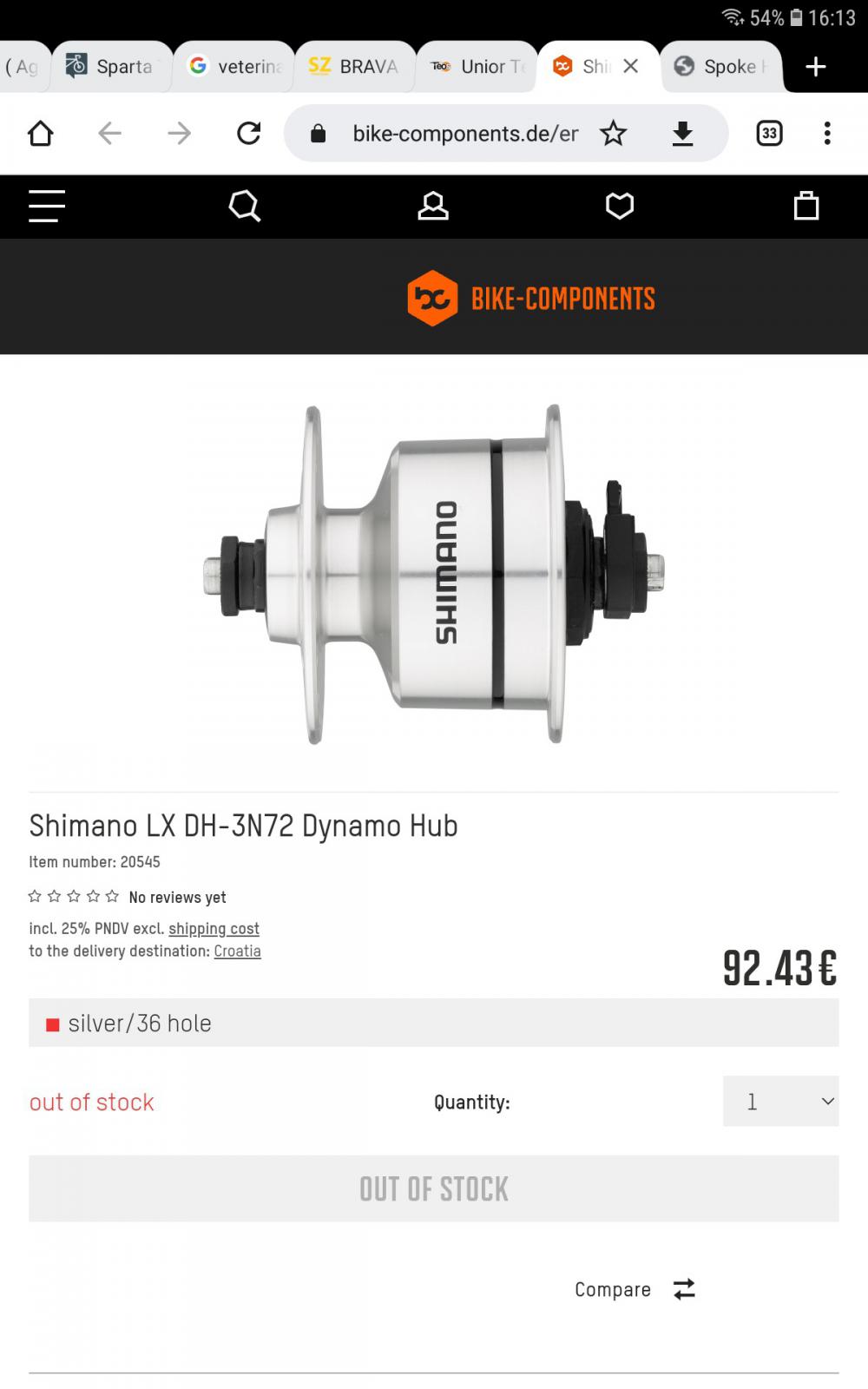 Shimano LX dinama