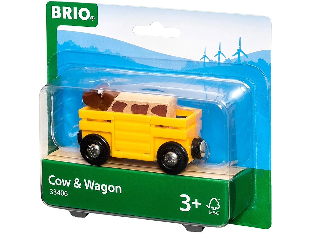 Brio Vagon za prevoz životinja (krava) BR33406
