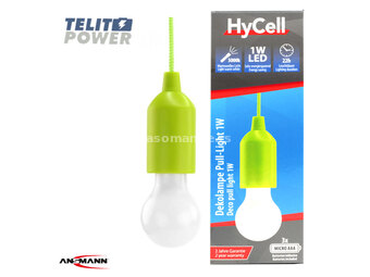 LED lampa Pull-Light PL1W zelena - Ansmann