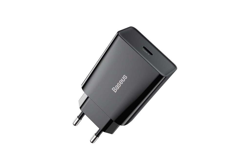 Baseus Speed Mini brzi punjač, USB-C, PD, 3A, 20W crni
