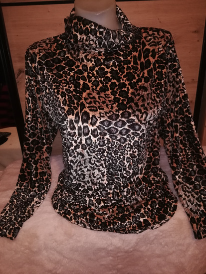 Brutalna plis leopard rolka SNIZENO