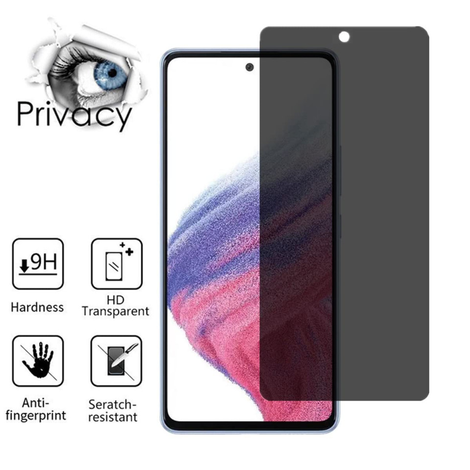 Zaštitno kaljeno staklo 5D Full Glue za Samsung SM-A536F, Galaxy A53 5G 2022 (6.4") privacy