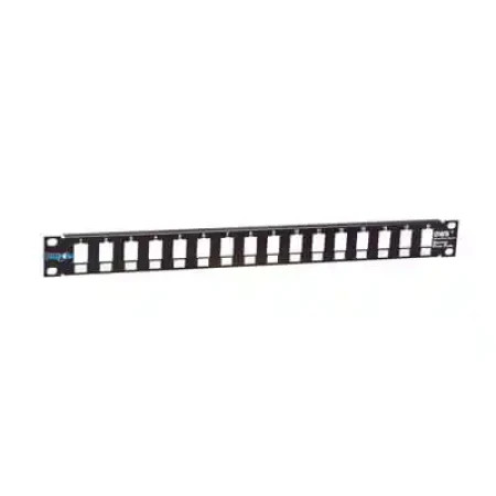 Mirsan patch panel 191U sa 16 slotova ,bez modula RAL9005 MR.19P16P1U.01