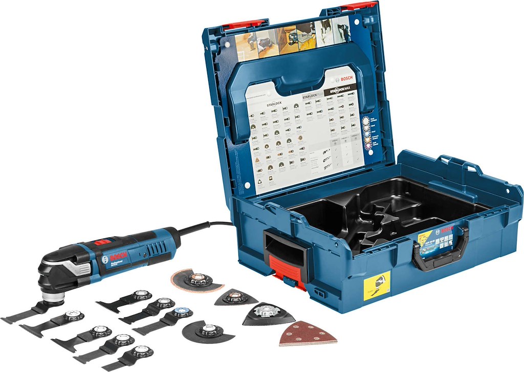 Višenamenski alat – renovator Bosch GOP 40-30 + set alata + L-Boxx, 400W, 0601231001