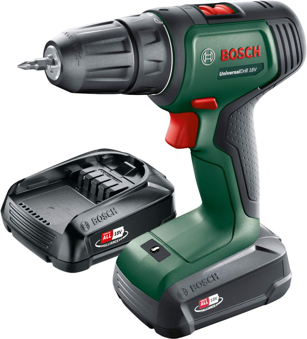 Akumulatorska bušilica – odvrtač Bosch UniversalDrill 18V, 2×1.5Ah, 06039D4002