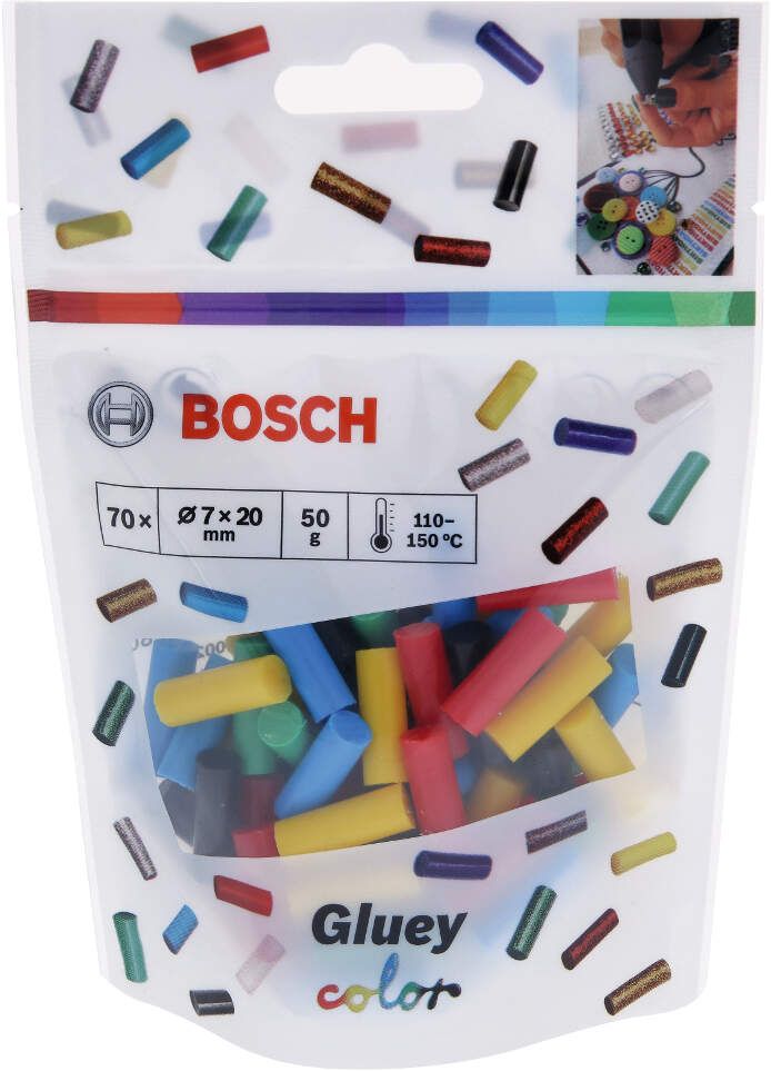 Gluey štapići lepka u boji mešani Bosch 2608002005