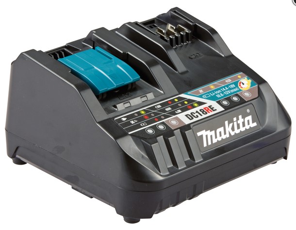 Makita – Punjač za akumulator CXT/LXT DC18RE, 198720-9