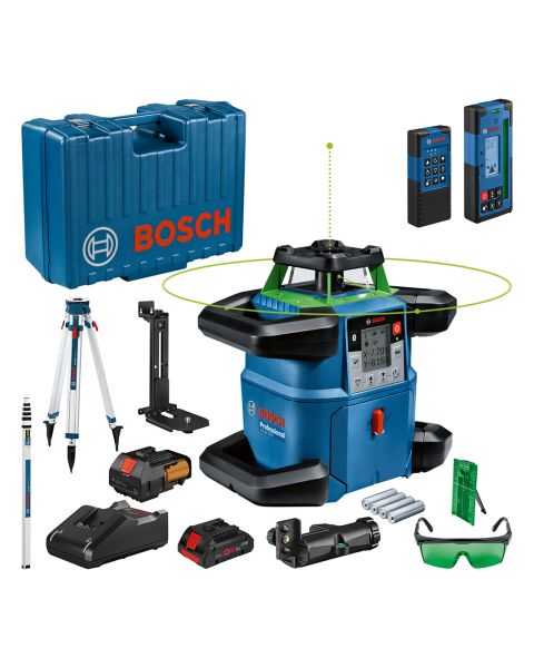 Bosch GRL 650 CHVG rotacioni laser – zelene linije + stativ BT 170 HD, 18V ProCORE, 1×4,0Ah, 06159940PR