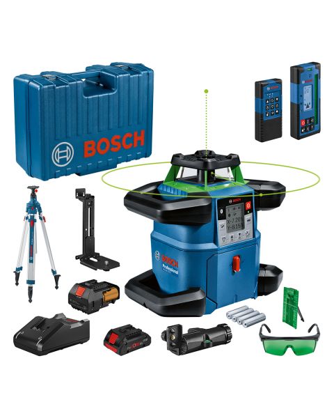 Bosch GRL 650 CHVG rotacioni laser – zelene linije + stativ BT 300 HD, 18V ProCORE, 1×4,0Ah, 06159940PS