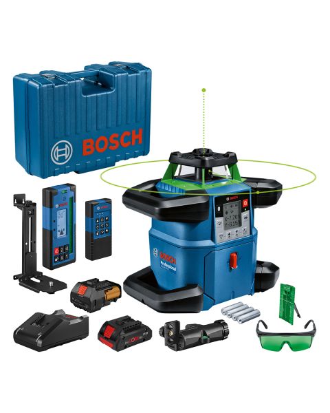 Bosch GRL 650 CHVG rotacioni laser – zelene linije, 18V ProCORE, 1×4,0Ah, 0601061V00