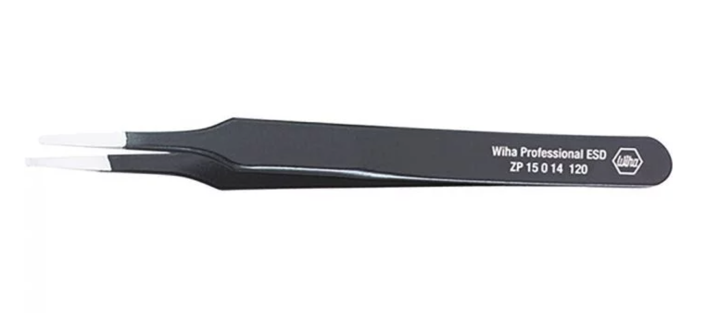 Wiha pinceta ESD TIP 2A 120mm W 32329