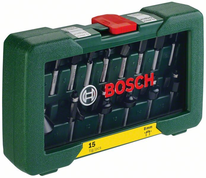 15-delni set TC glodala (8 mm prihvat) Bosch 2607019469