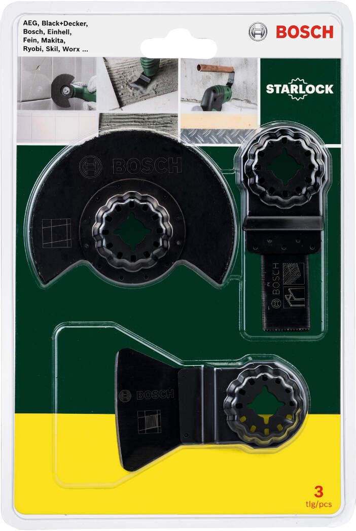 3-delni Starlock početni set “Tiles” za višenamenske uređaje Bosch 2607017324