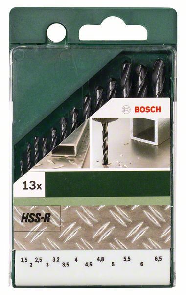 13-delni set burgija za metal HSS-R, DIN 338 Bosch 2609255031