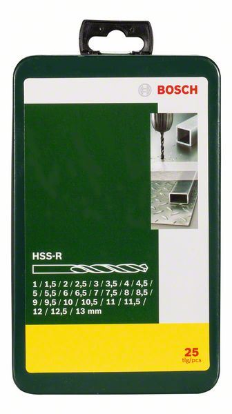 25-delni set HSS-R burgija za metal Bosch 2607019446