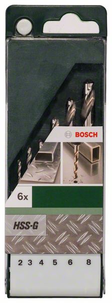 6-delni set burgija za metal HSS-G, DIN 338 Bosch 2609255060