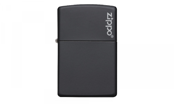 Zippo Black Matte Zippo Logo