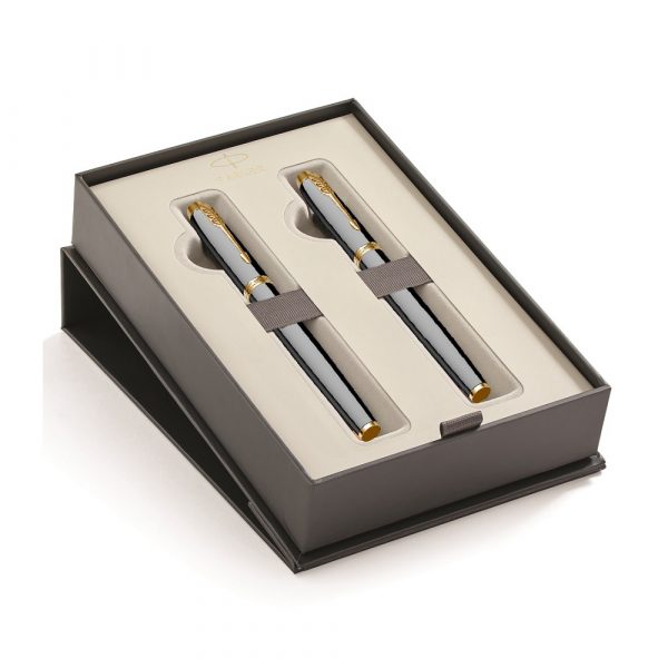 PARKER ROYAL DUO set Roler + Nalivpero IM Black GT