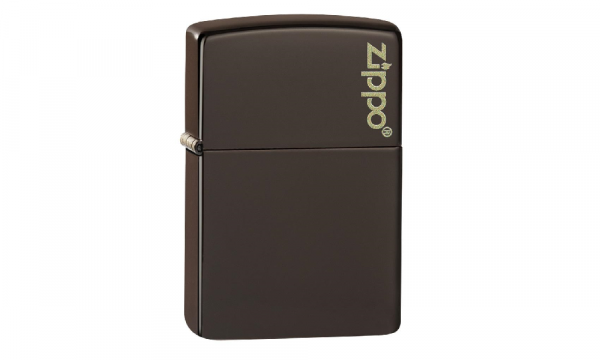 Zippo Brown Matte Logo