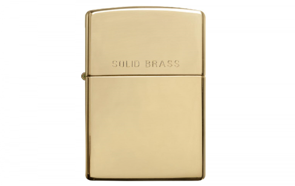 Zippo Solid Brass High Polish