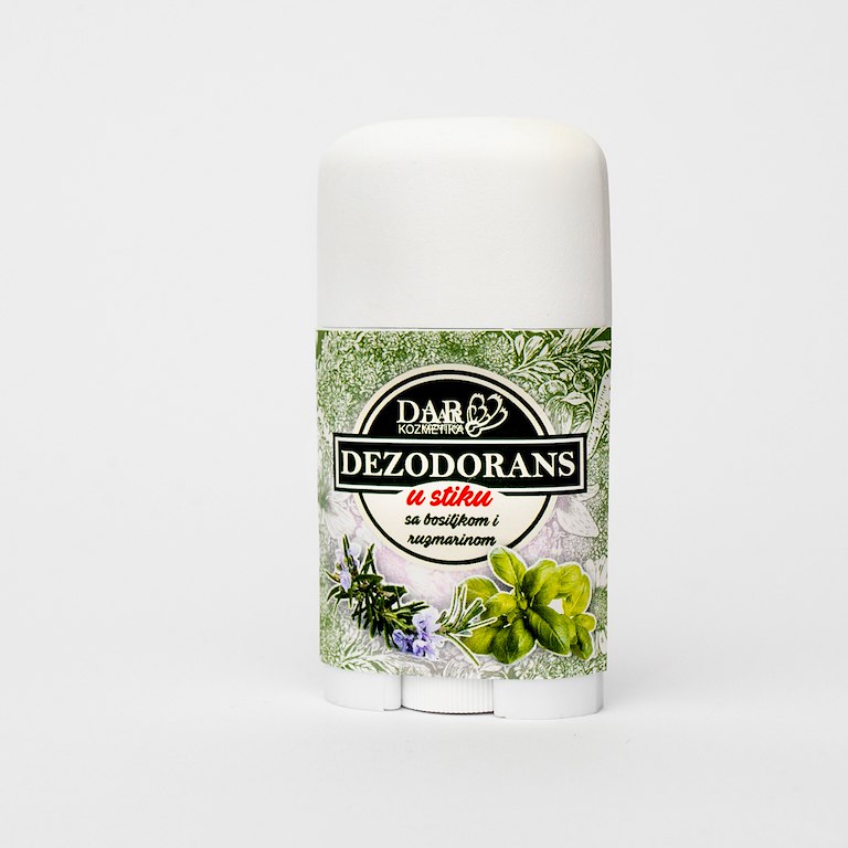 Prirodni dar dezodorans u stiku – bosiljak i ruzmarin